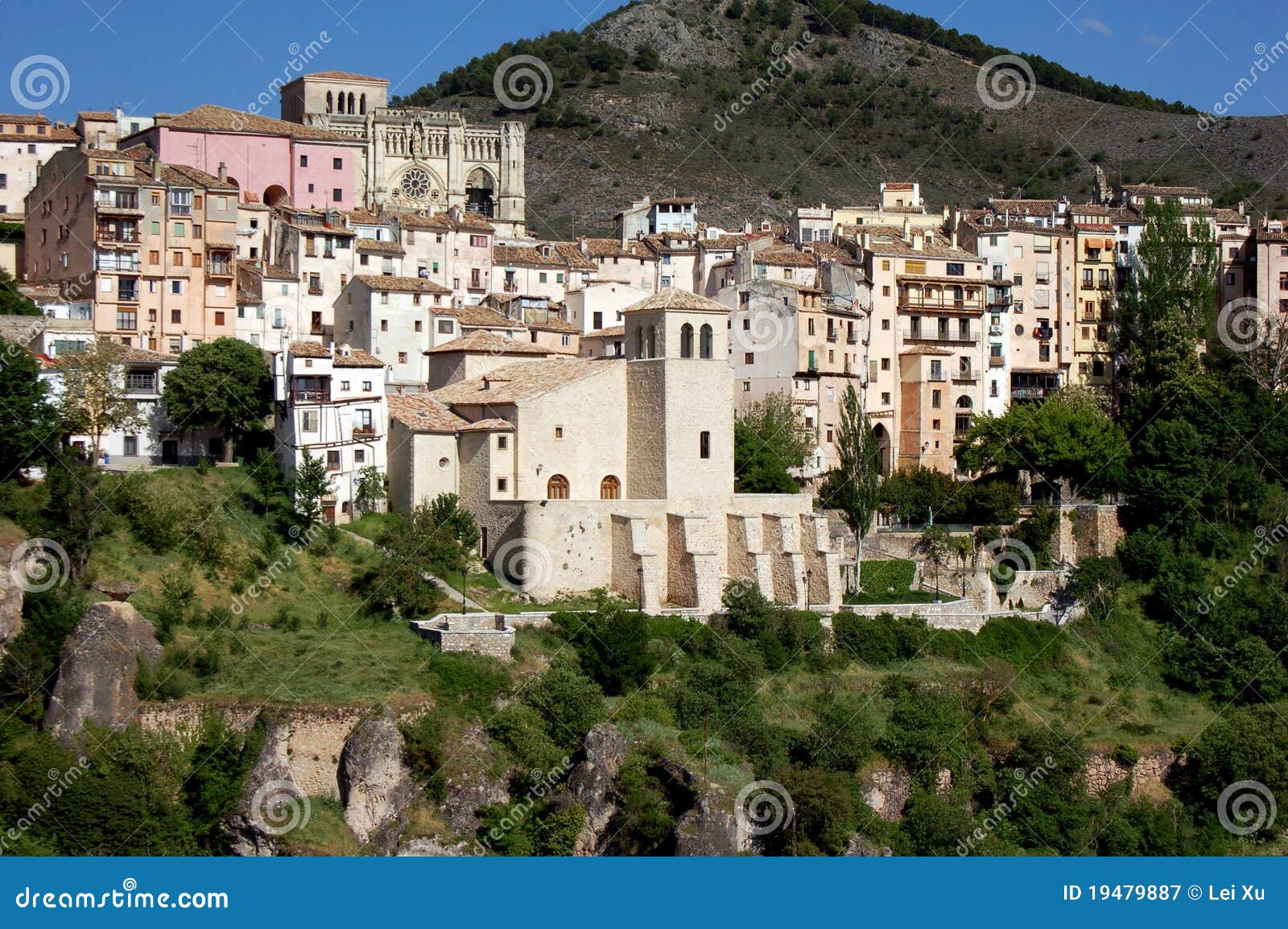 Cuenca, Spain: View of Ancient City Stock Image - Image of precipitous ...
