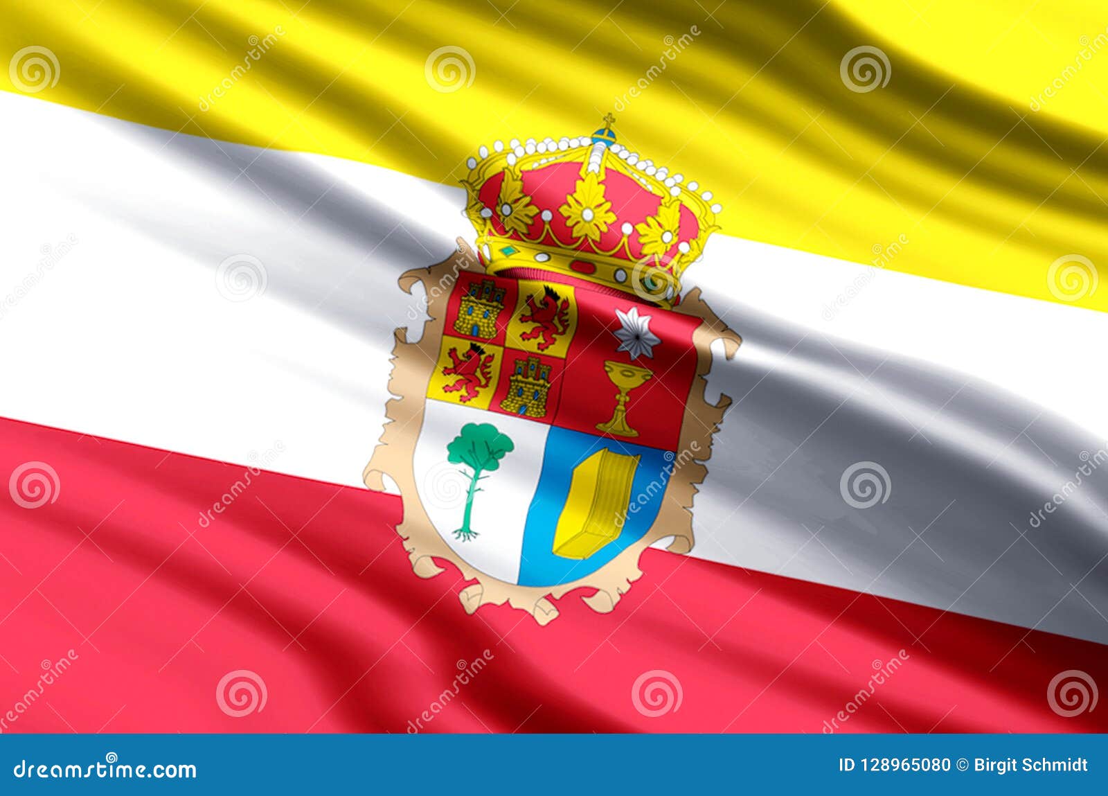 Cuenca Map Flag Vector Silhouette Illustration Isolated On White ...