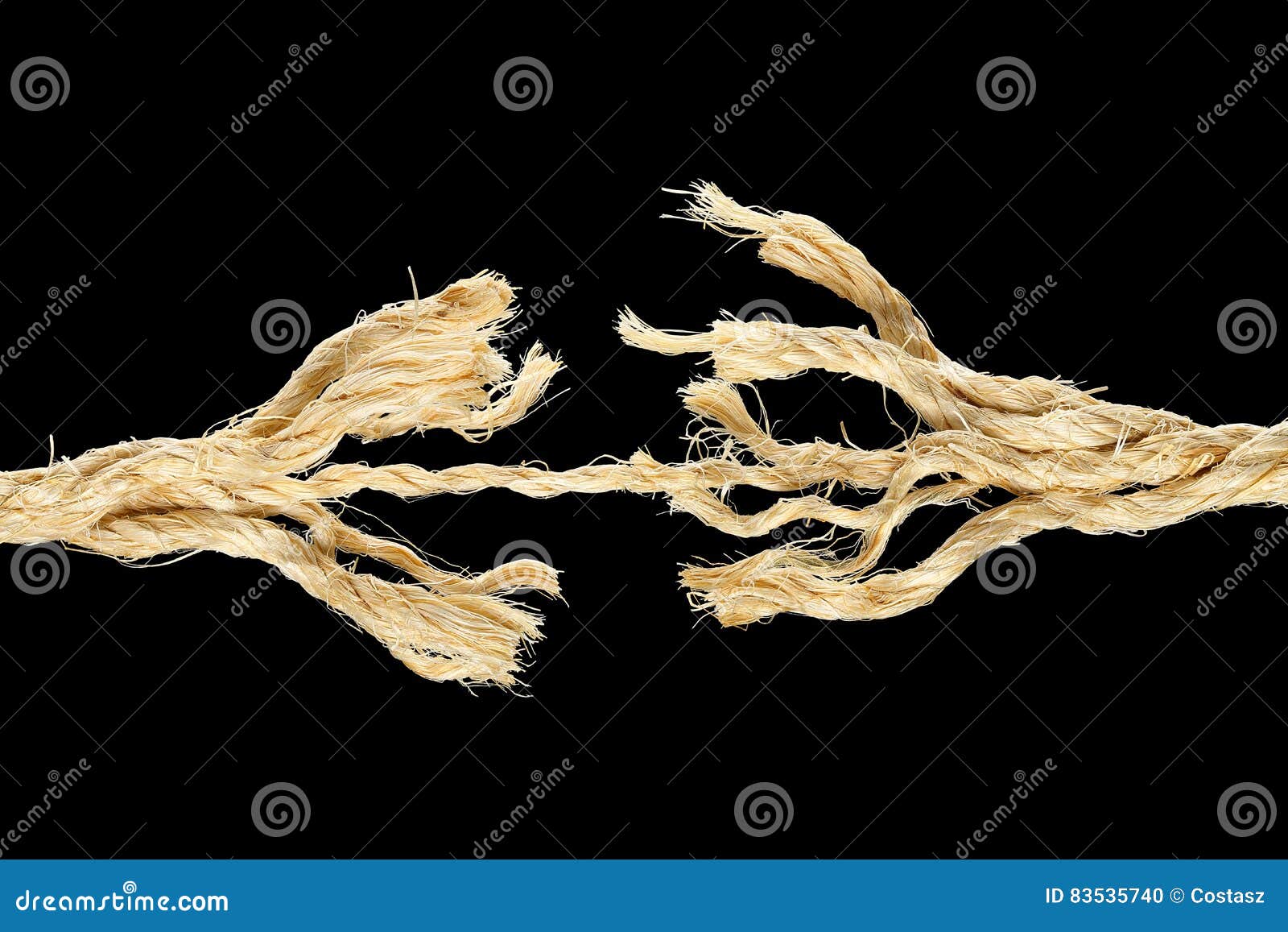 Cuerda Alrededor a Romperse Foto de archivo - Imagen de riesgo, quebrar ...