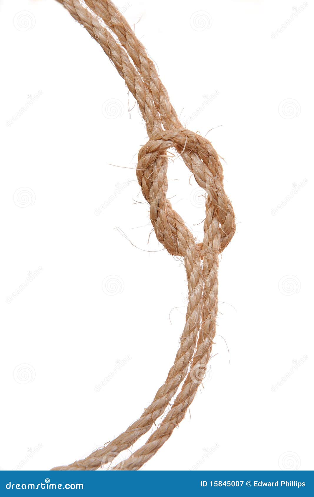 Cuerda Atada Con Un Nudo De Filón Imagen de archivo - Imagen de cadena ...