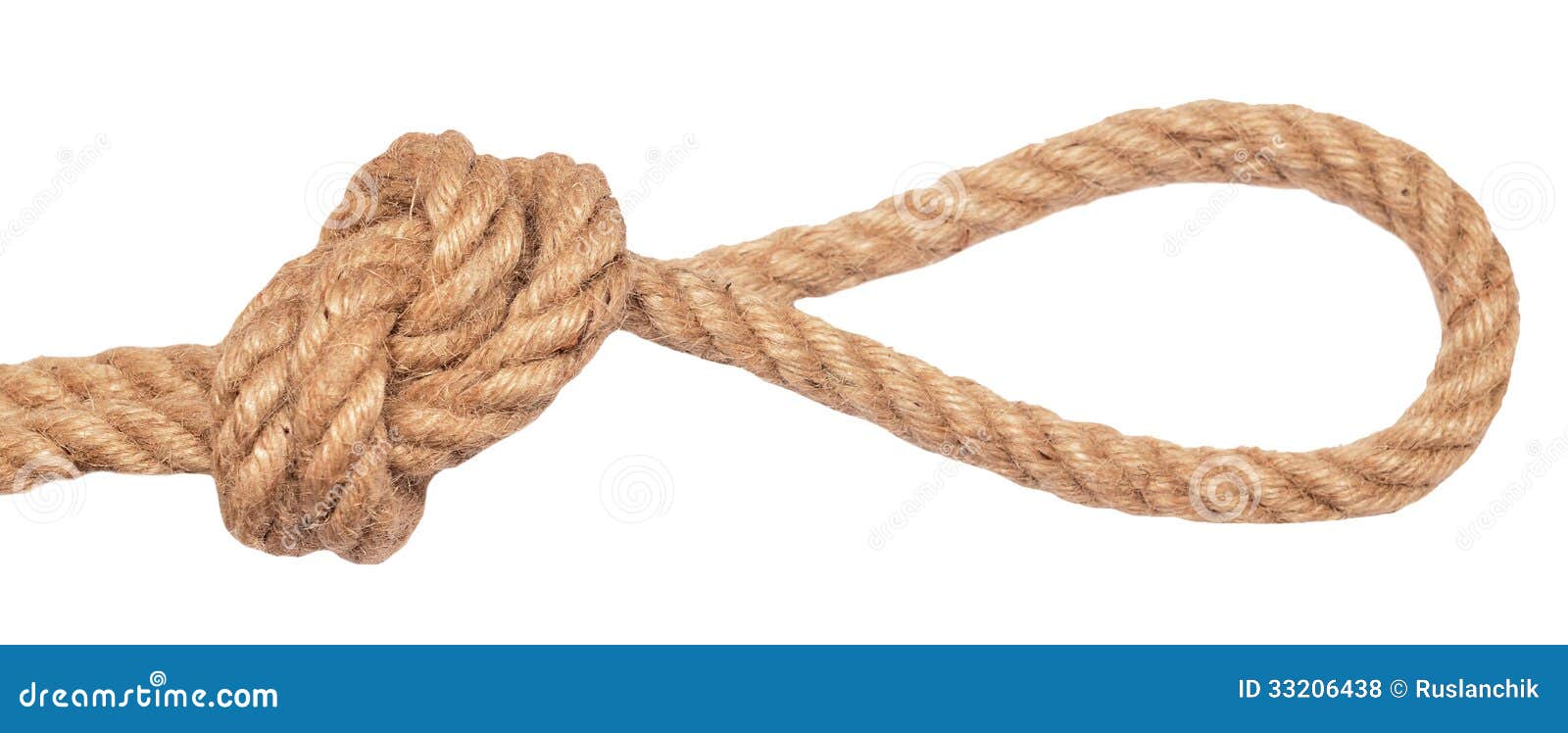 Cuerda con el lazo foto de archivo. Imagen de fuerte - 33206438