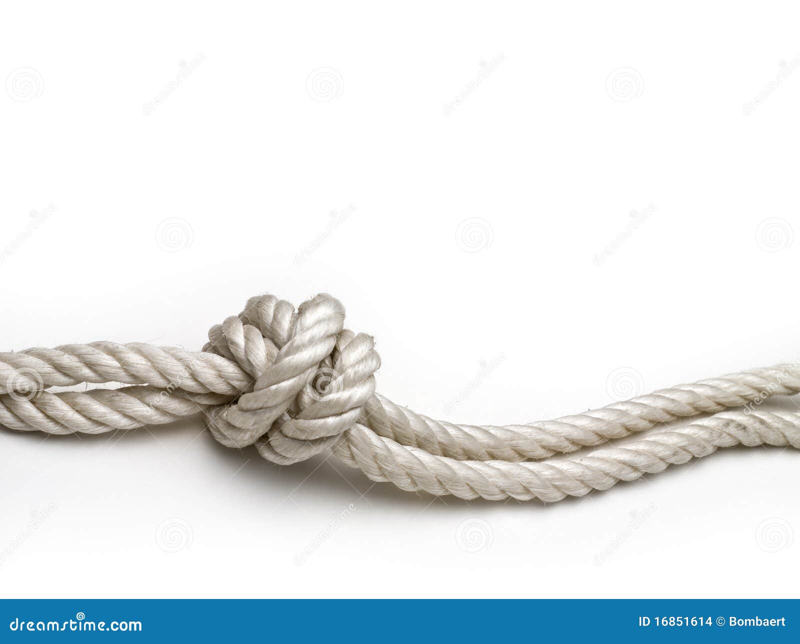 Cuerda con un nudo foto de archivo. Imagen de nodo, aprovechar - 16851614