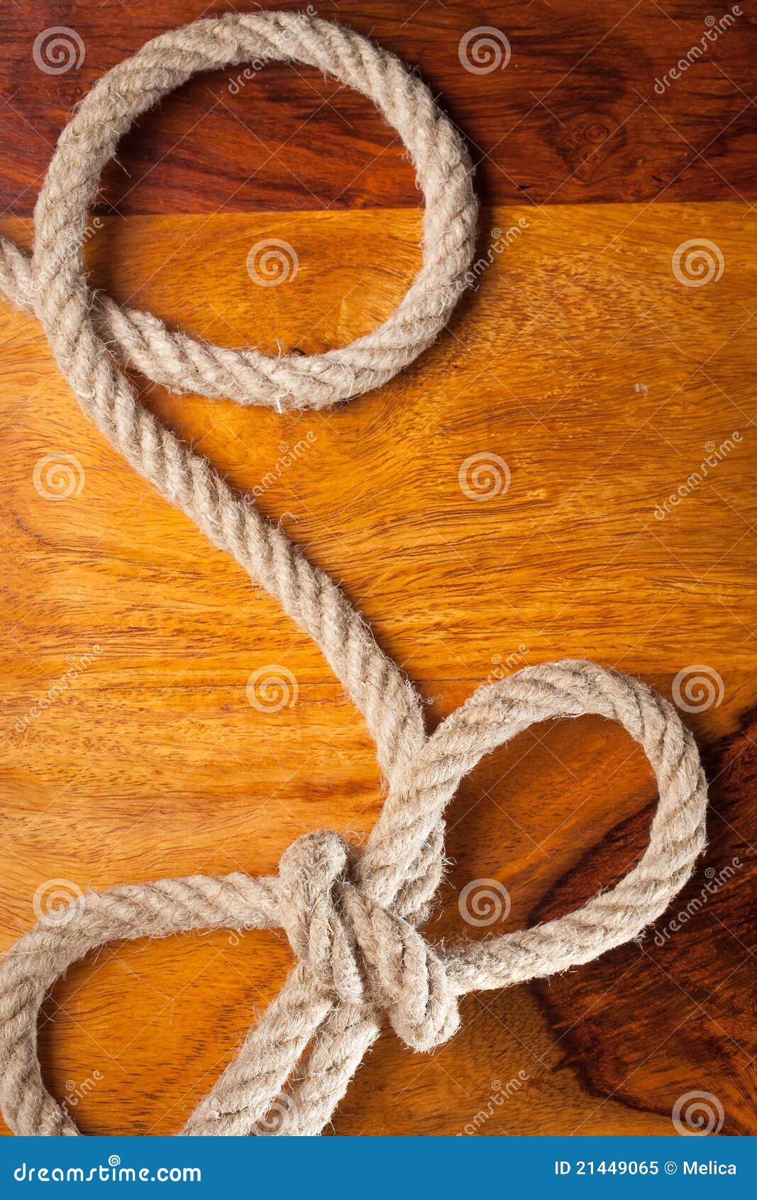 Cuerda con un nudo imagen de archivo. Imagen de afeitar - 21449065