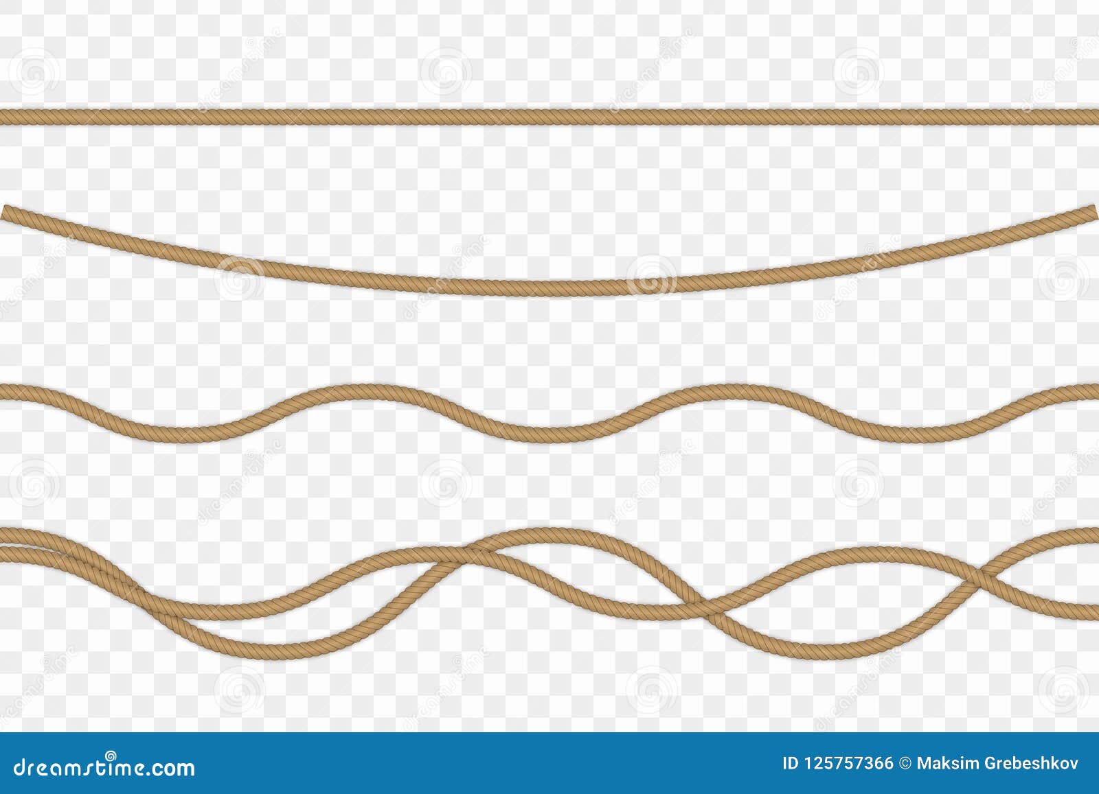 Cuerda realista del vector ilustración del vector. Ilustración de ...