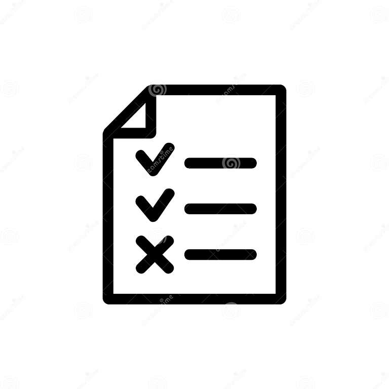 Cuestionario Para Rellenar El Icono Del Vector Ilustración De Símbolo ... Cuestionario Para Rellenar El Icono Del Vector Ilustración De Símbolo ...