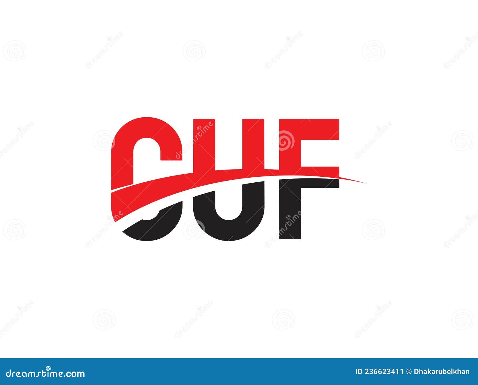 CUF Letter Initial Logo Design Vector Illustration Stock Vector ...