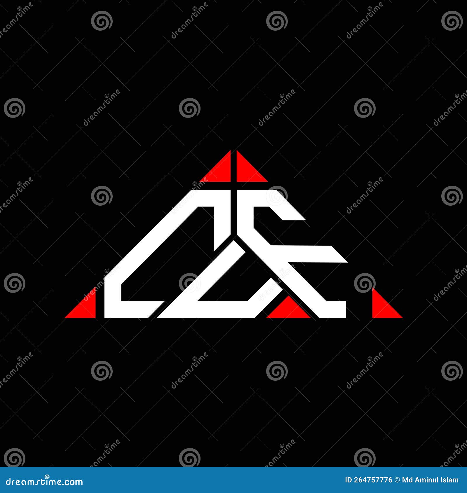 CUF Letter Logo Creative Design with Vector Graphic, Stock Vector ...