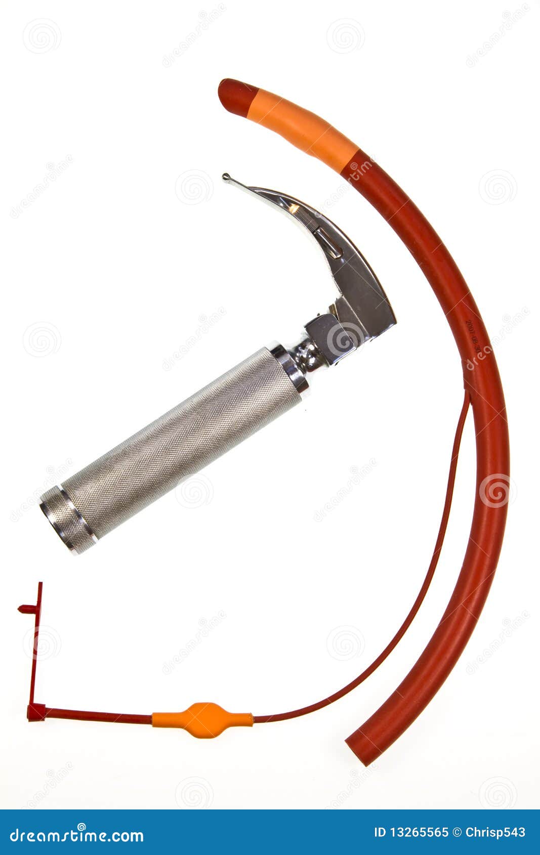 Cuffed Endotracheal Tube And Laryngoscope Royalty-Free Stock Photo ...