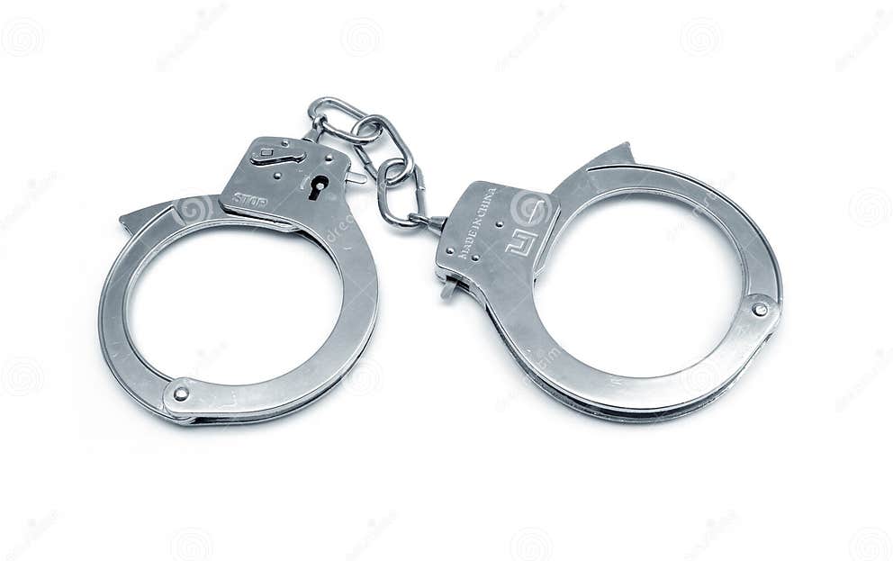 Cuffs stock image. Image of enforce, handcuffs, disorder - 235851