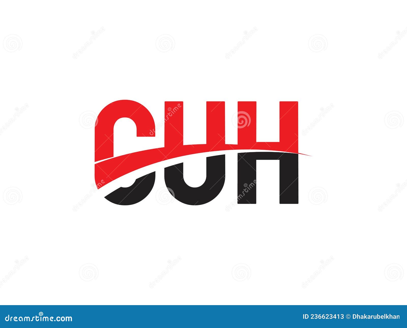 CUH Letter Initial Logo Design Vector Illustration Stock Vector ...