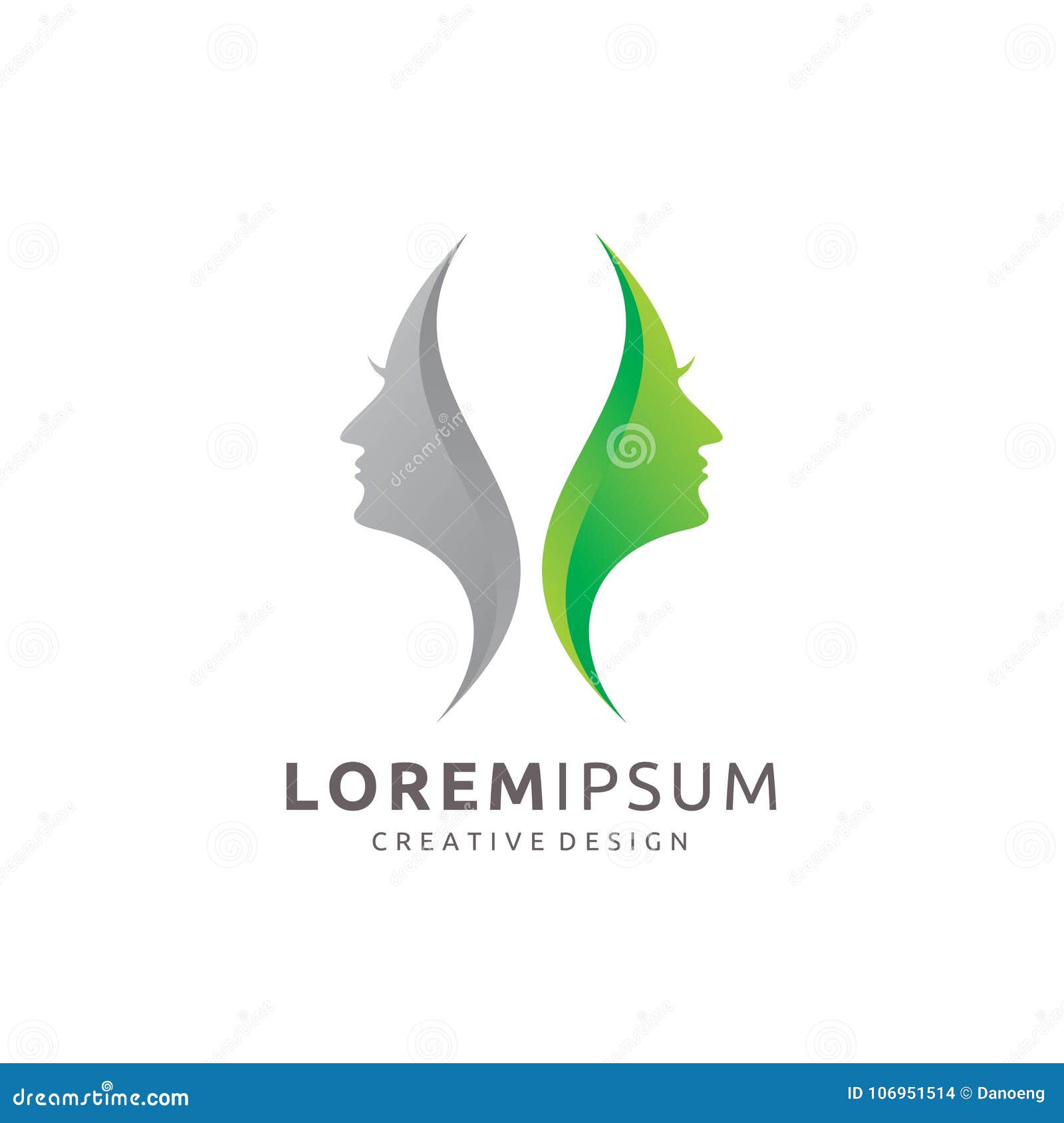 Cuidado De Piel De La Belleza Logo Vector Ilustración del Vector ...