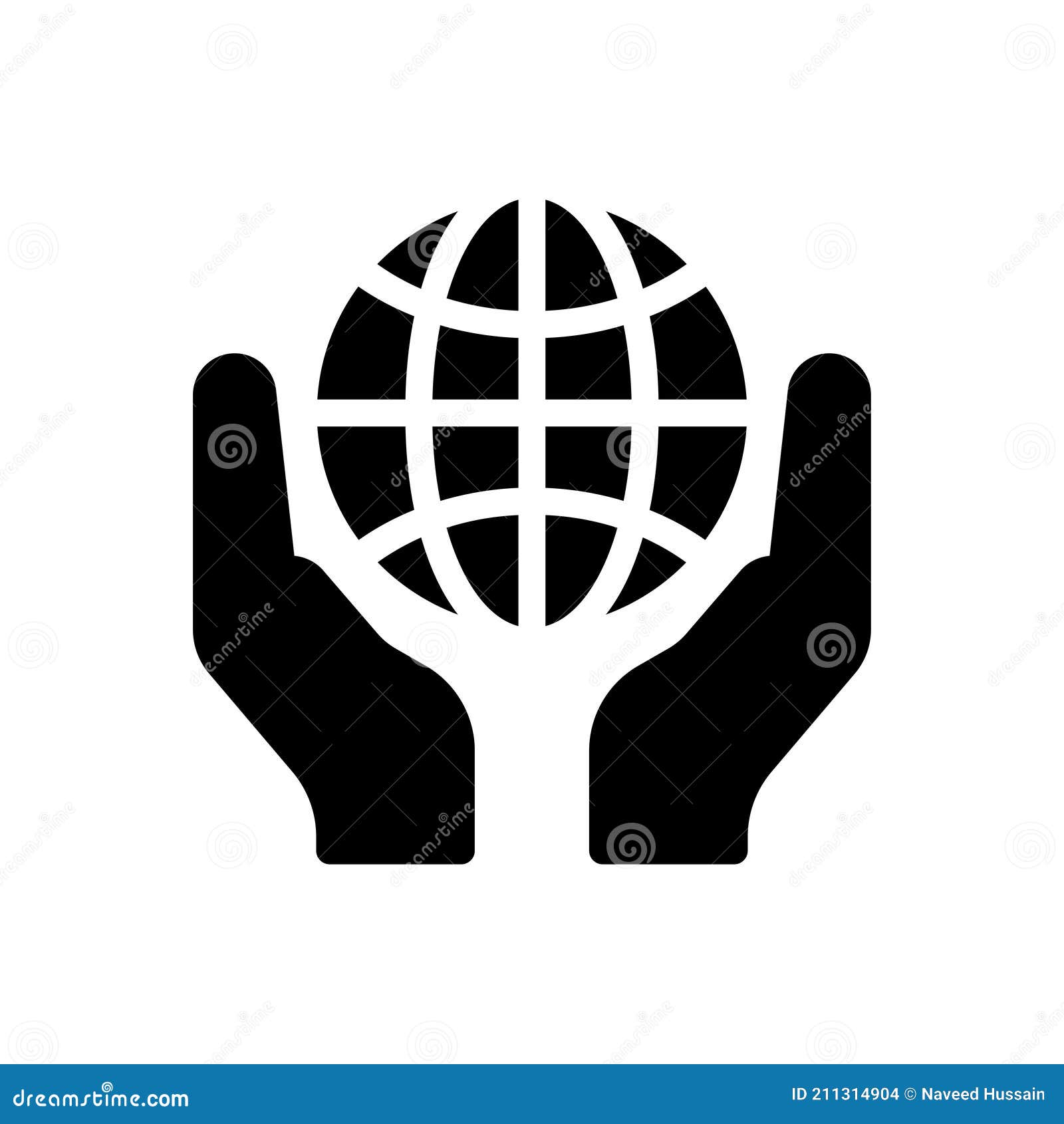 Cuidado del mundo ilustración del vector. Ilustración de insignia ...