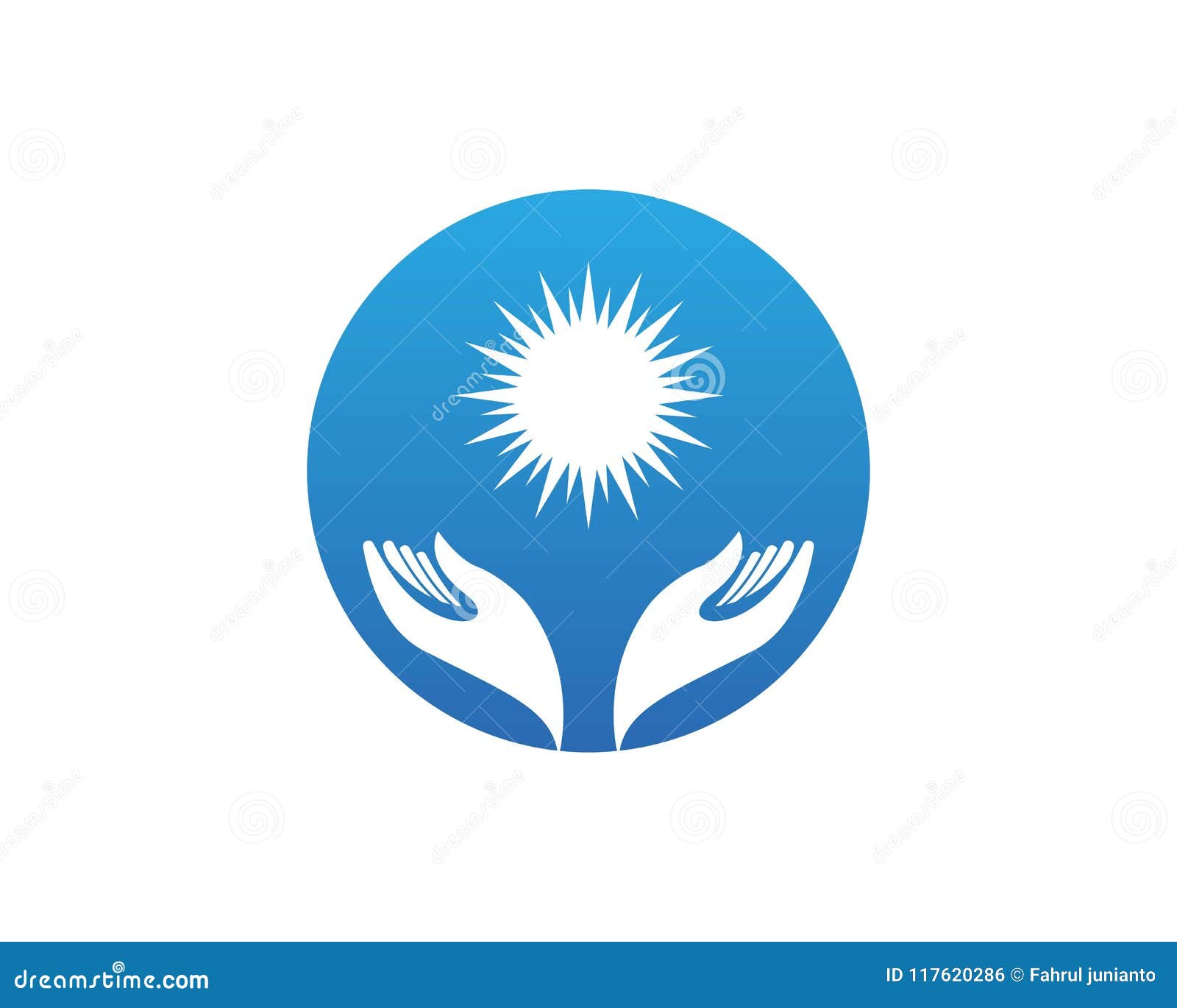 Cuidado Logo Design Template De La Mano Ilustración del Vector ...