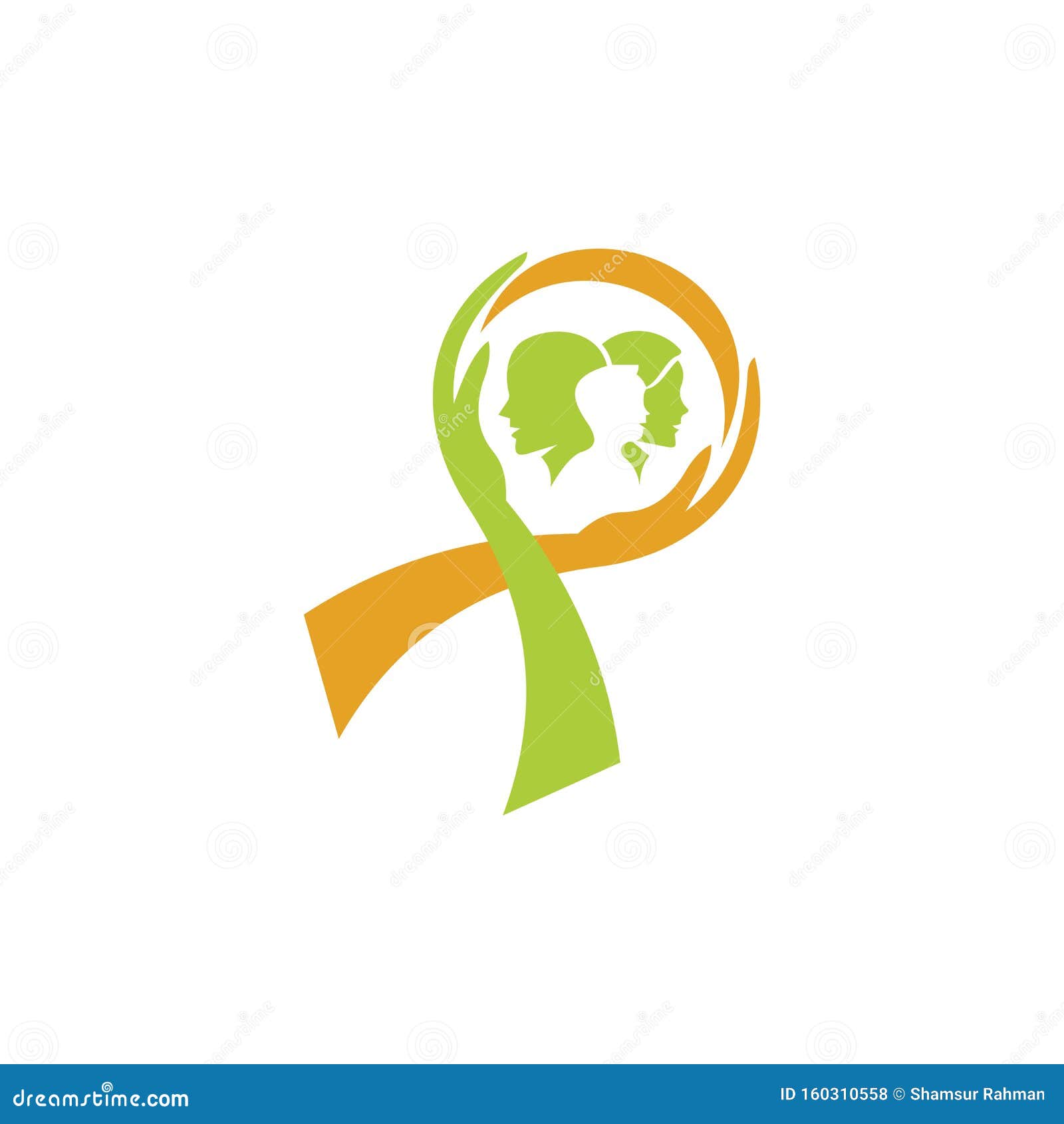 Cuidado Logo Design Template Del C?ncer Ilustración del Vector ...