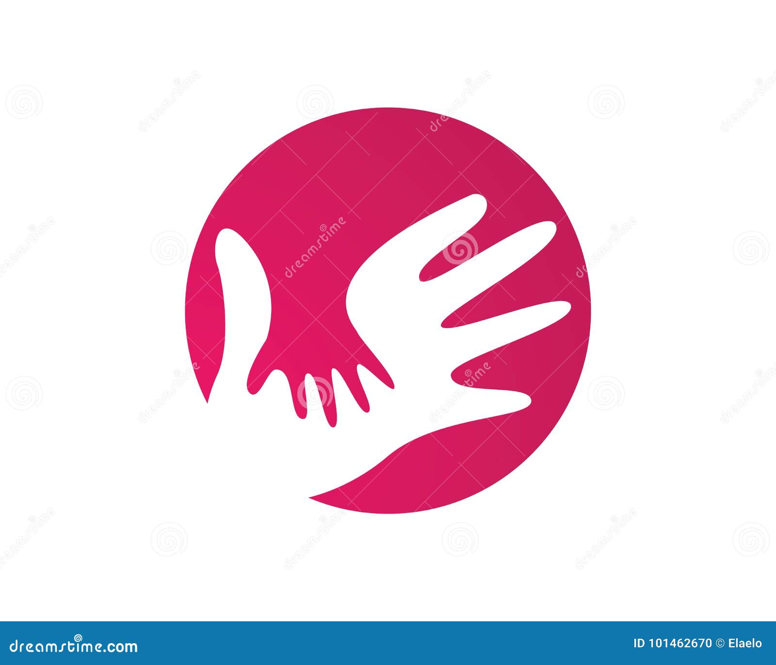 Cuidado Logo Template De La Mano Ilustración del Vector - Ilustración ...