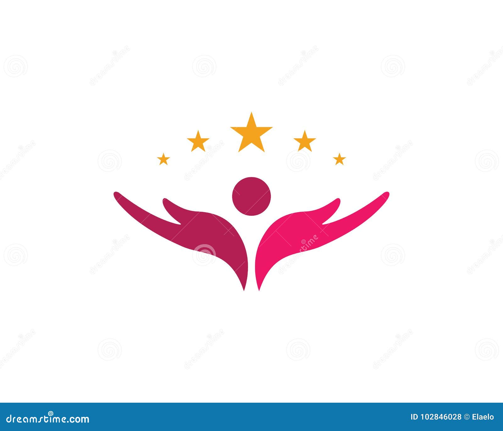 Cuidado Logo Template De La Mano Ilustración del Vector - Ilustración ...