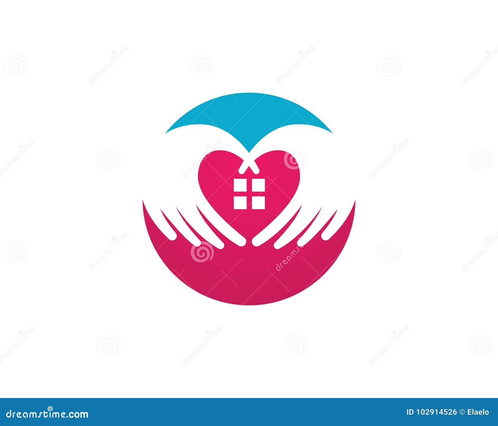 Cuidado Logo Template De La Mano Ilustración del Vector - Ilustración ...