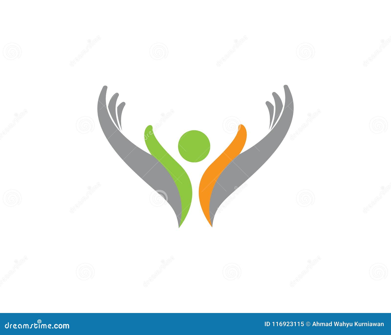 Cuidado Logo Template De La Mano Ilustración del Vector - Ilustración ...