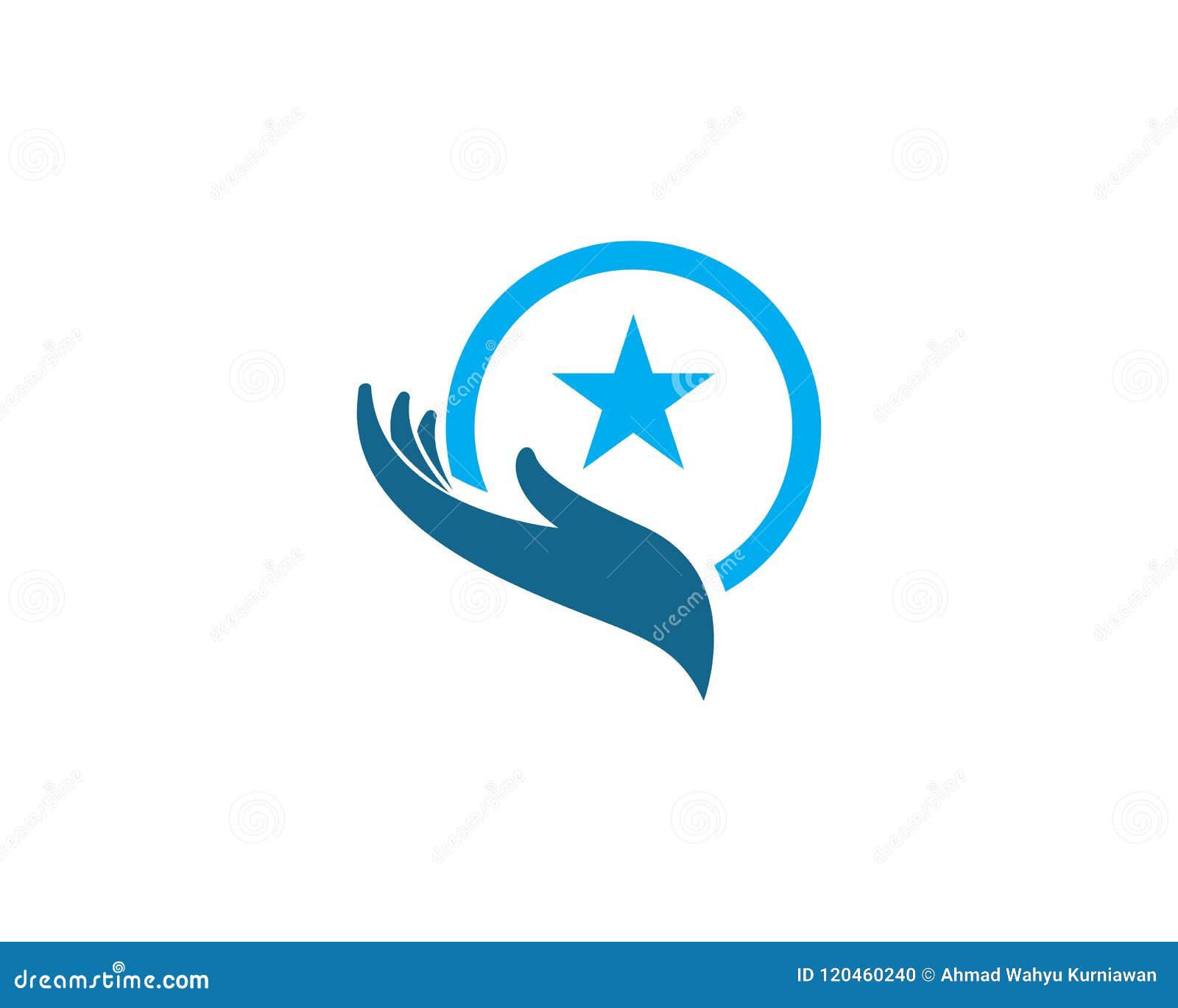 Cuidado Logo Template De La Mano Ilustración del Vector - Ilustración ...