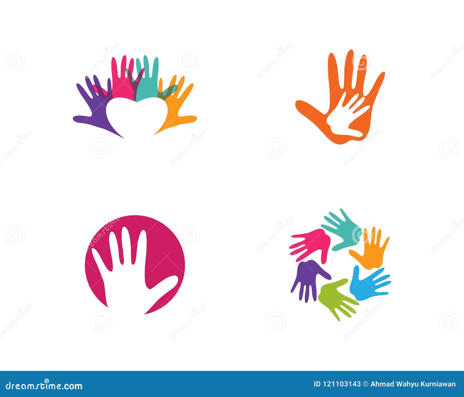 Cuidado Logo Template De La Mano Ilustración del Vector - Ilustración ...