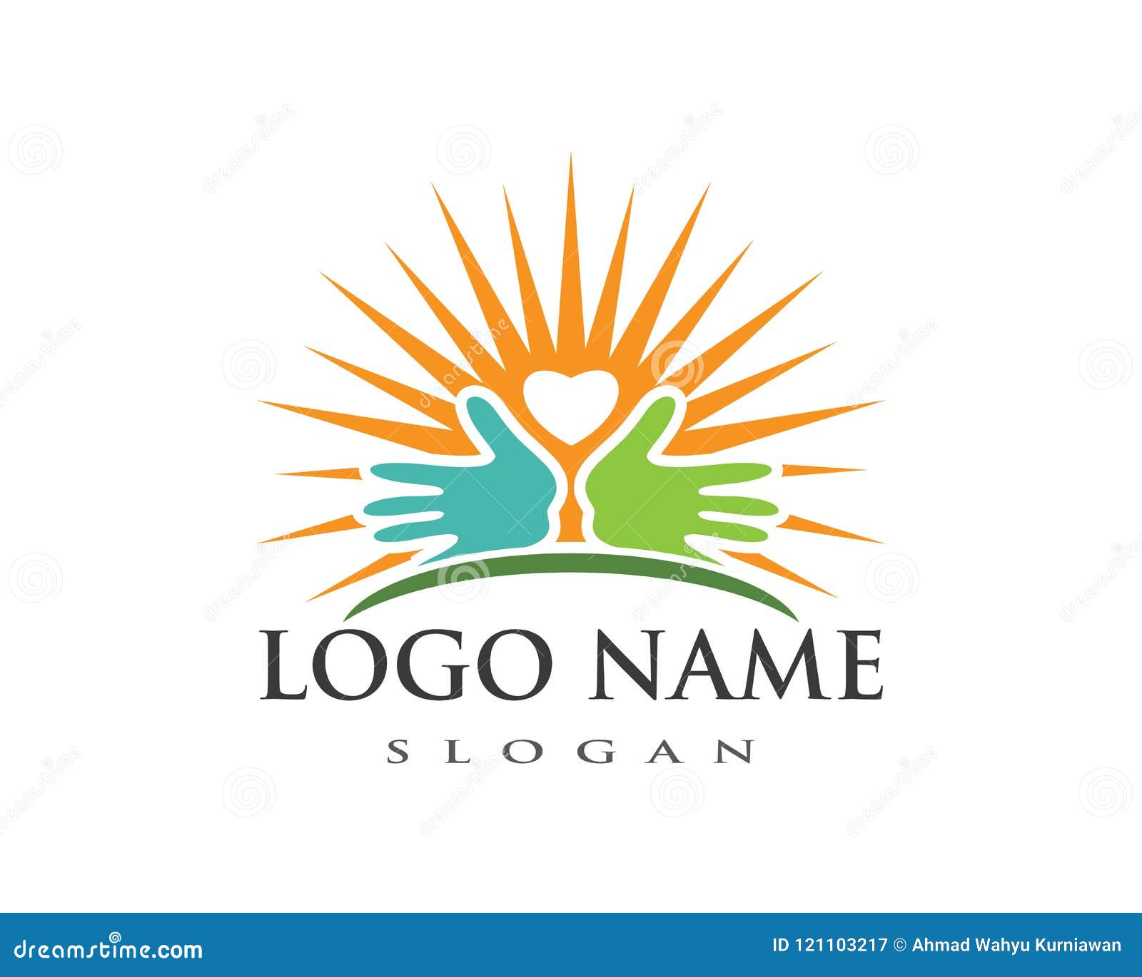 Cuidado Logo Template De La Mano Ilustración del Vector - Ilustración ...