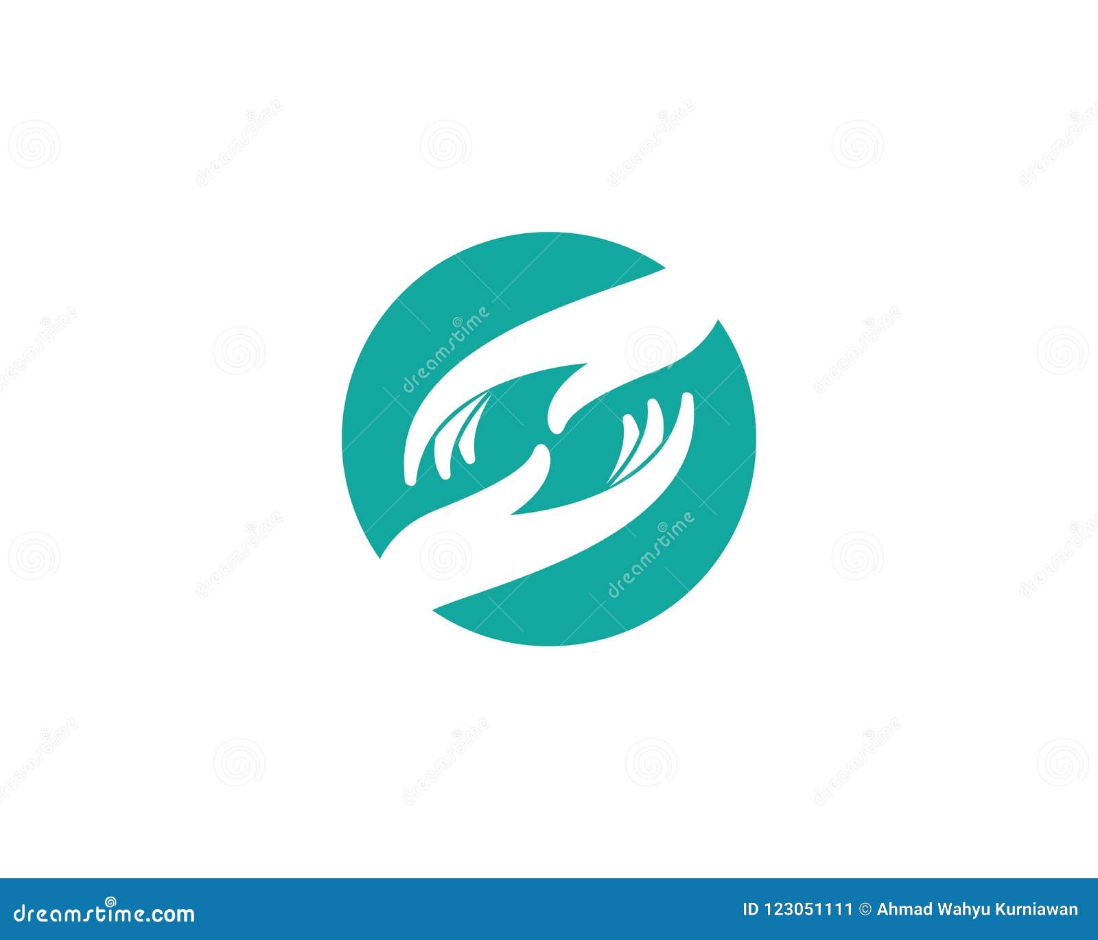 Cuidado Logo Template De La Mano Ilustración del Vector - Ilustración ...