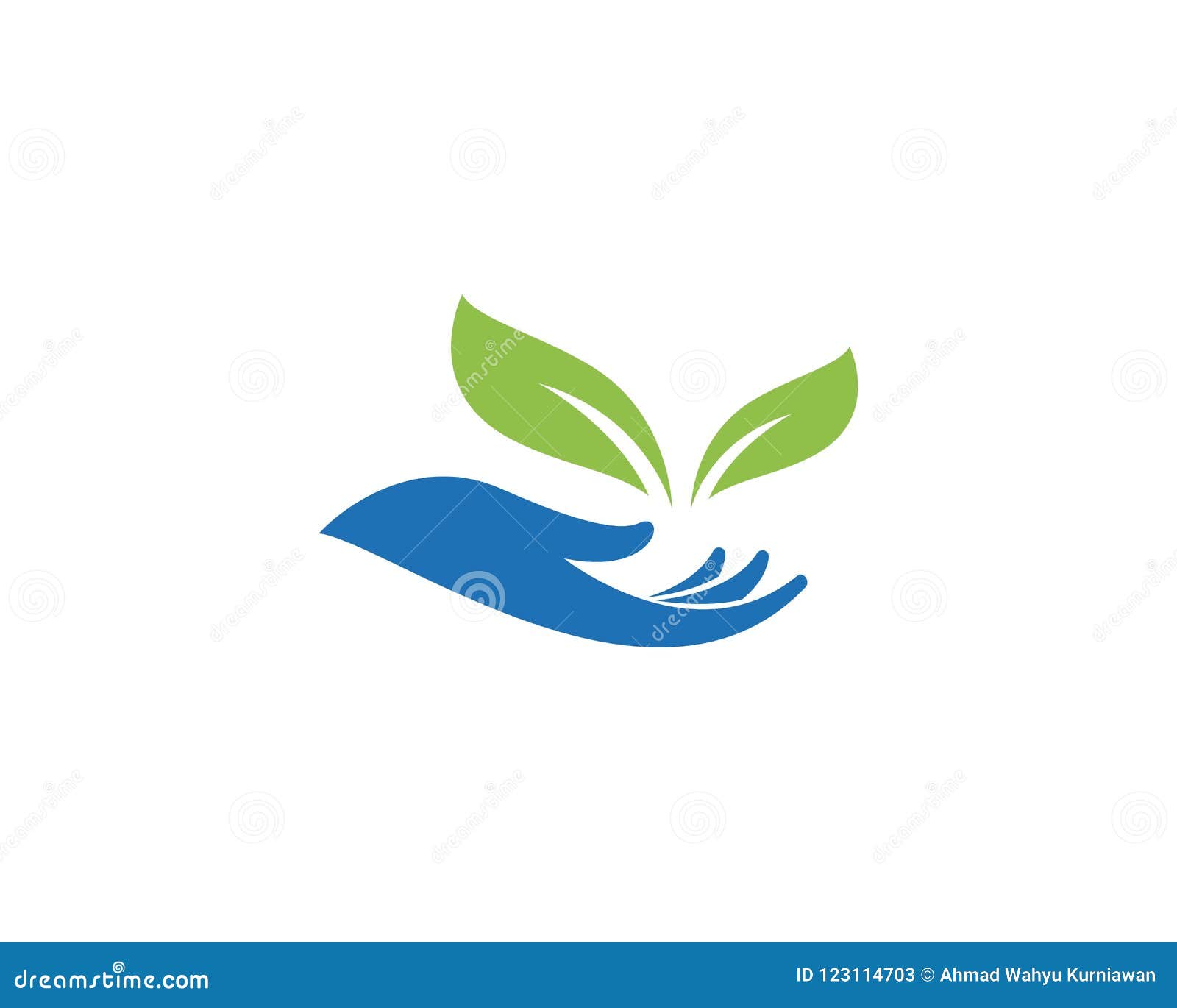 Cuidado Logo Template De La Mano Ilustración del Vector - Ilustración ...