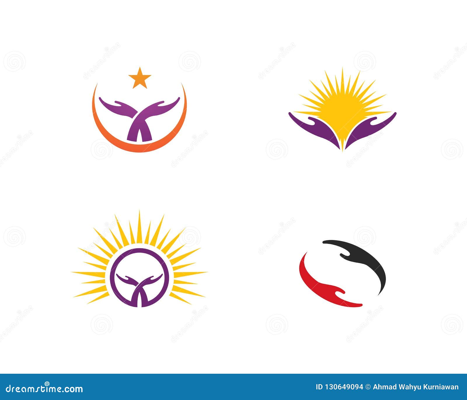 Cuidado Logo Template De La Mano Ilustración del Vector - Ilustración ...