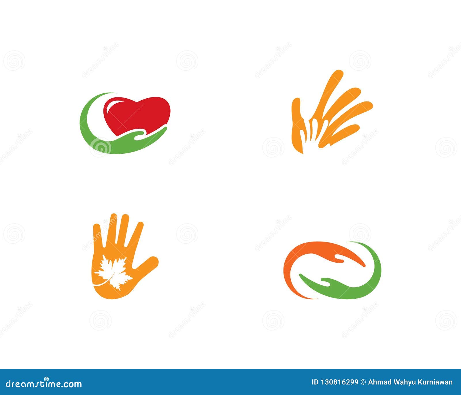 Cuidado Logo Template De La Mano Ilustración del Vector - Ilustración ...