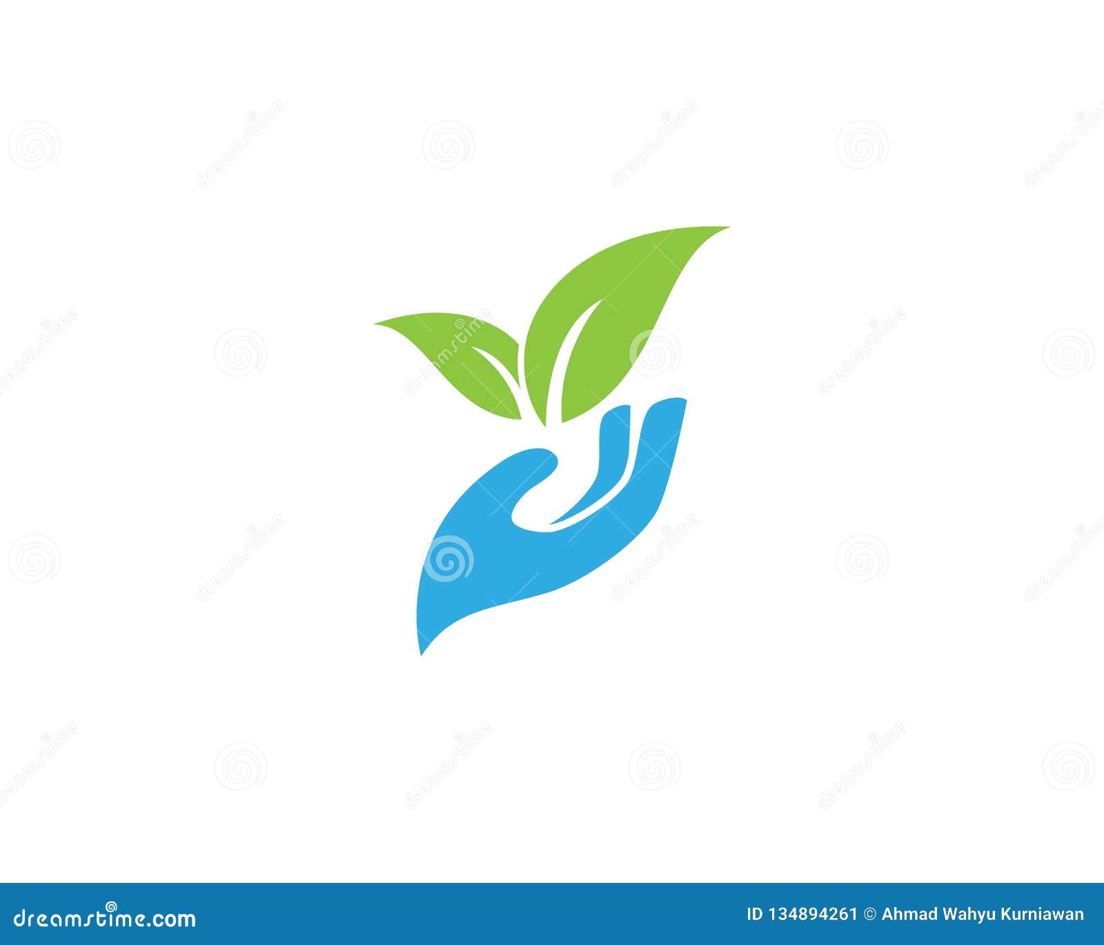 Cuidado Logo Template De La Mano Ilustración del Vector - Ilustración ...