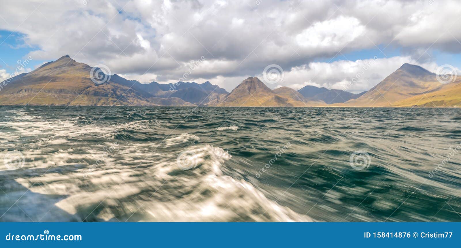 The Cuillin Mountains on Skye Island Scotland Stock Photo - Image of ...