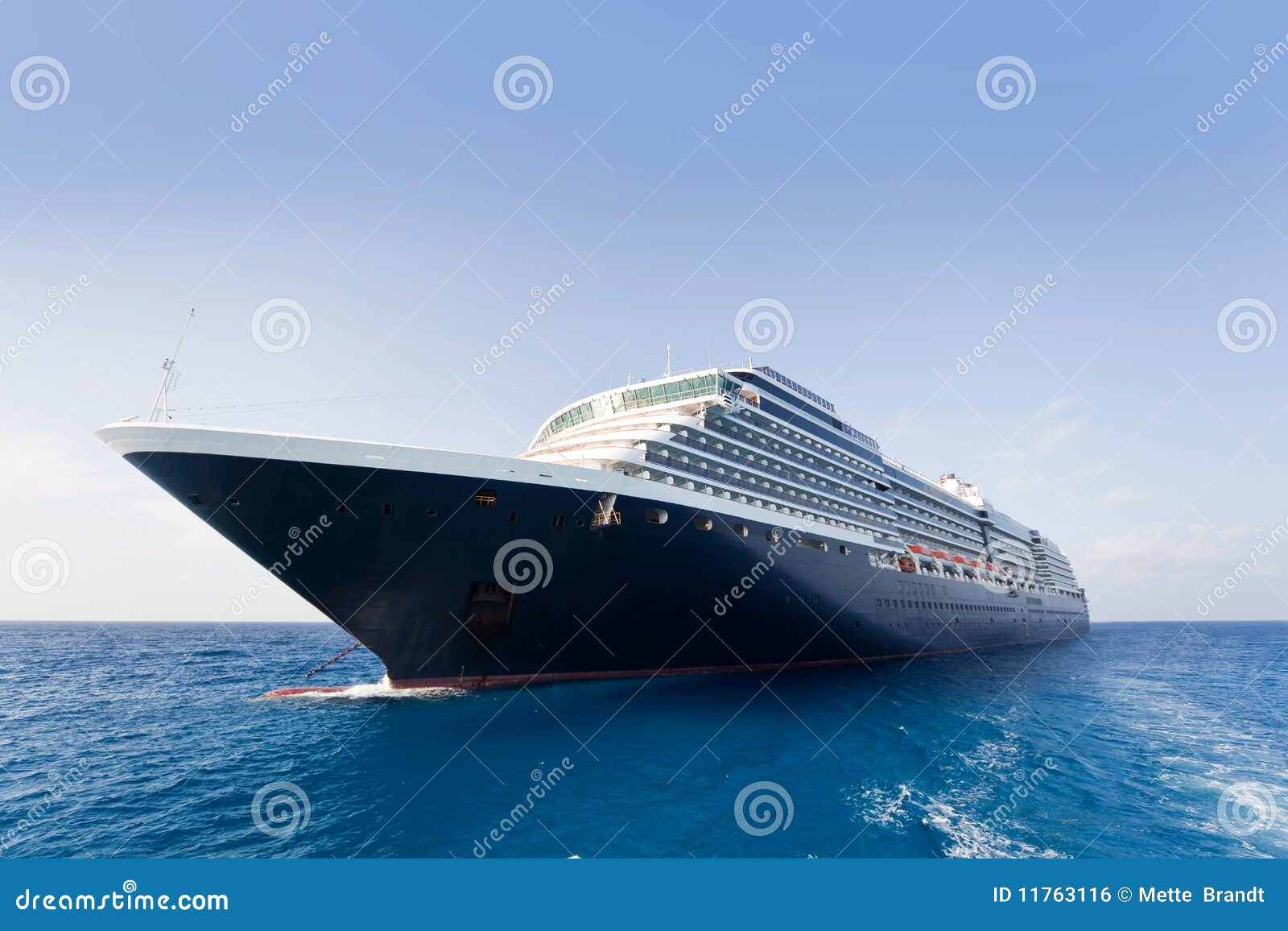 Cuise ship on ocean stock photo. Image of exotic, blue - 11763116