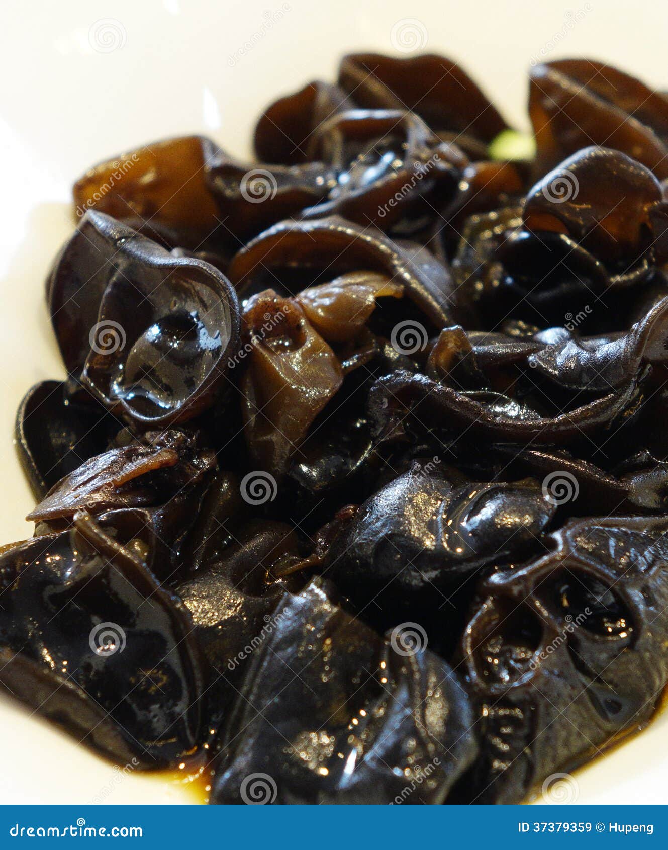 Cuisine Chinoise, Champignon Noir En Sauce Image stock - Image du dîner ...