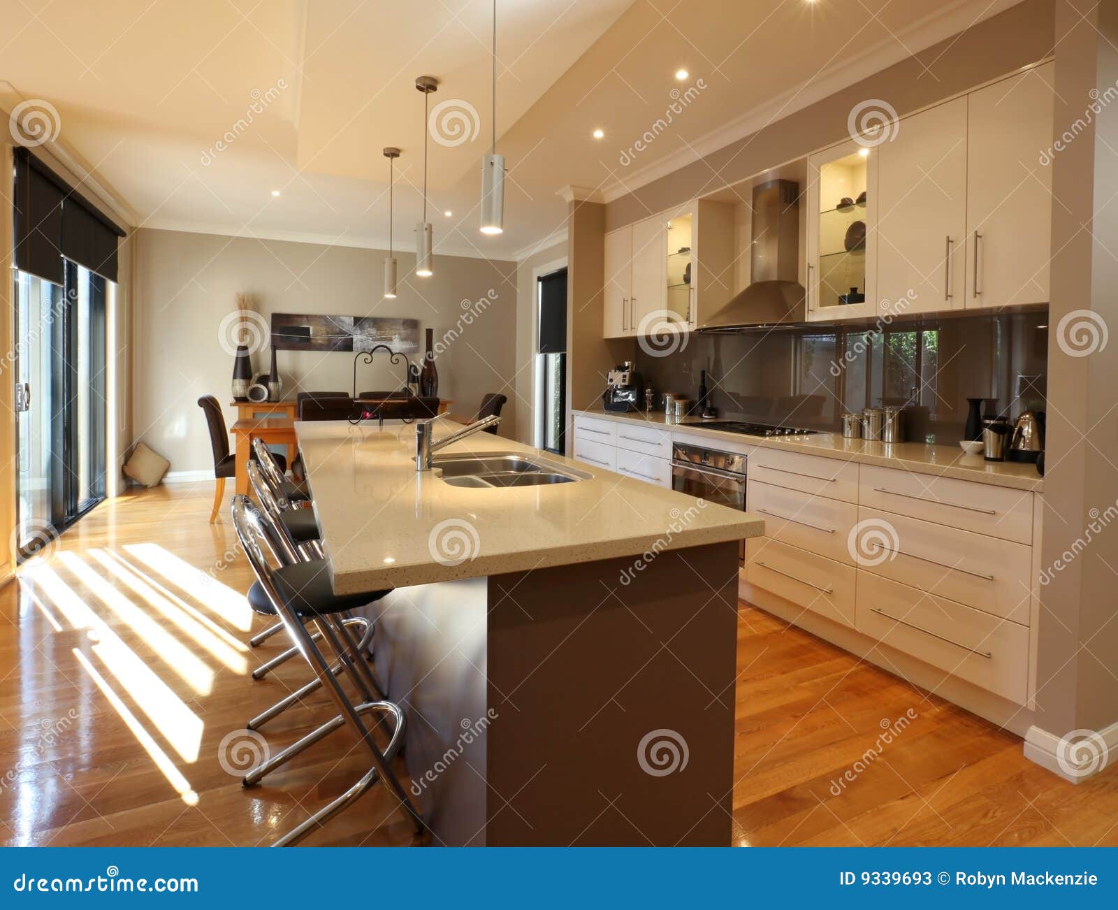 Cuisine moderne image stock. Image du extracteur, moderne - 9339693