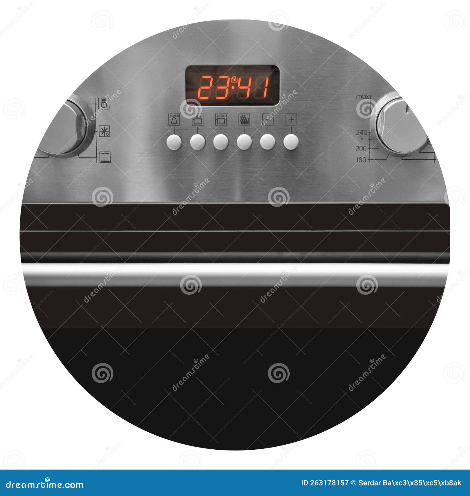 Cuisine Moderne Avec Four Et Panneau De Commande Image stock - Image du énergie, appareil: 263178157