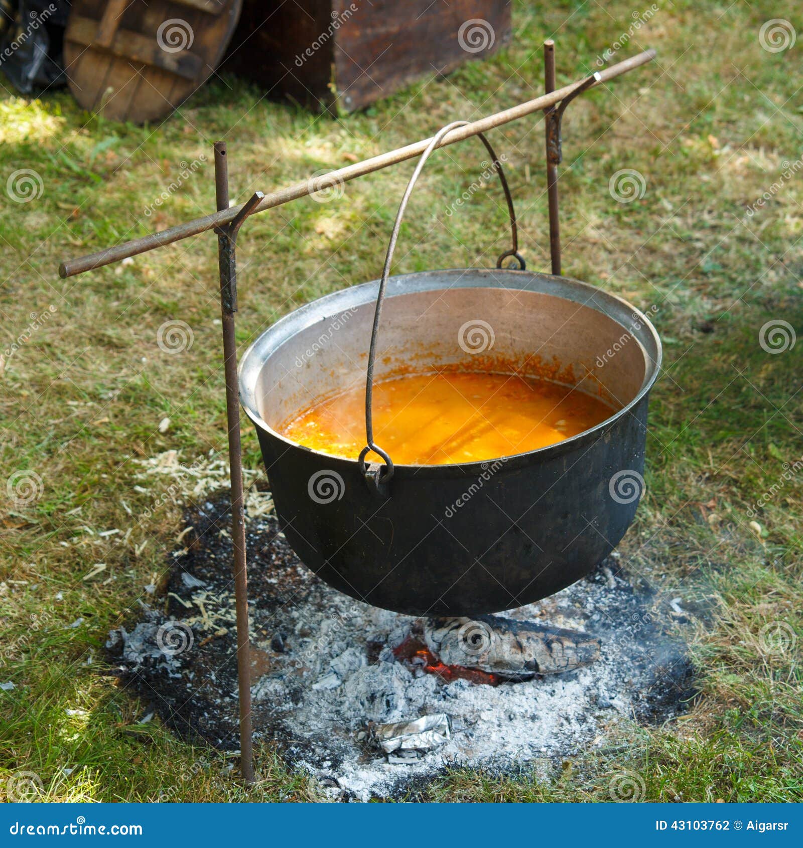 Cuisson de chaudron photo stock. Image du repas, potage - 43103762