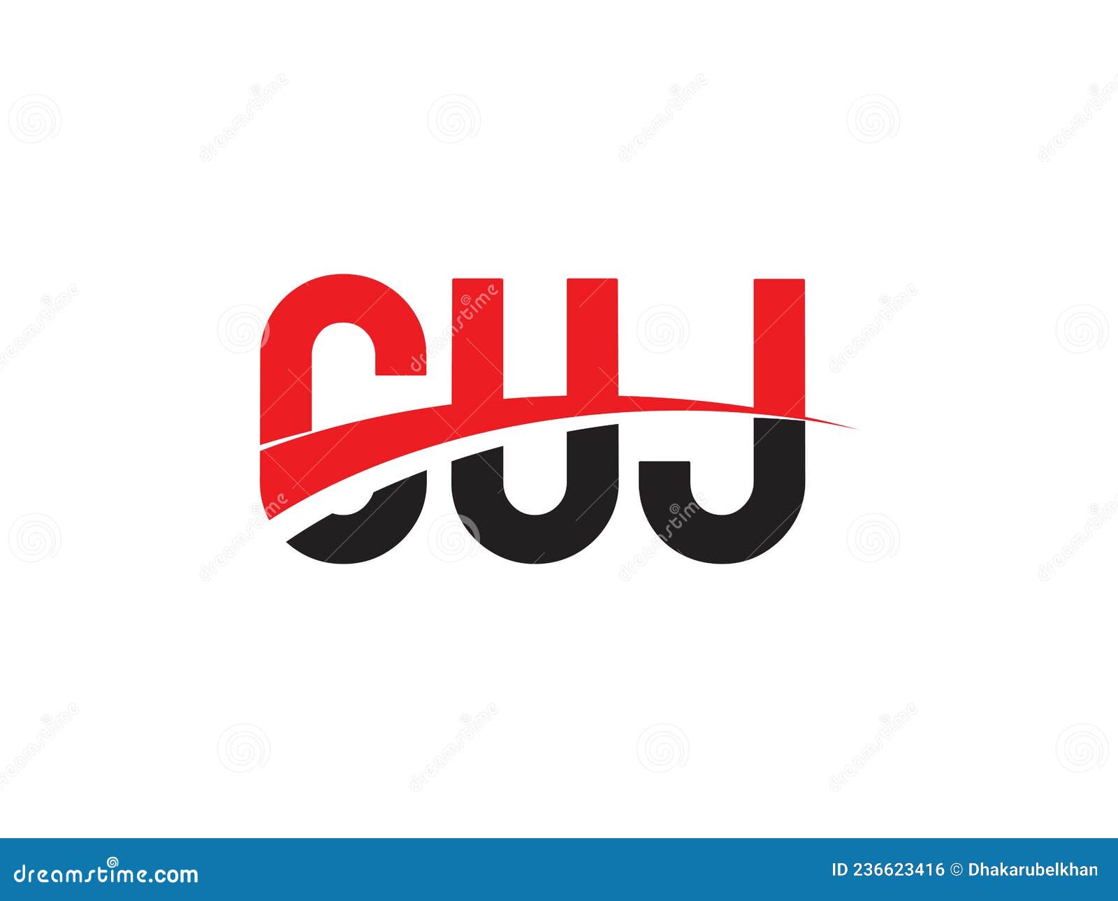 CUJ Letter Initial Logo Design Vector Illustration Stock Vector ...