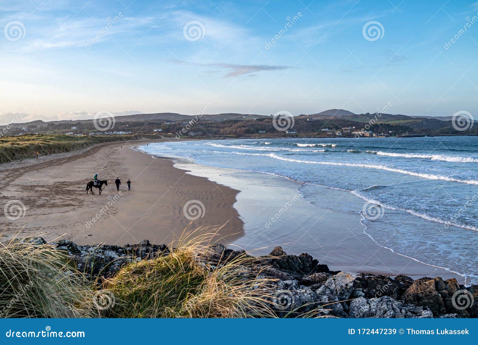 Culdaff Beach, Inishowen Peninsula. County Donegal - Ireland. Stock ...