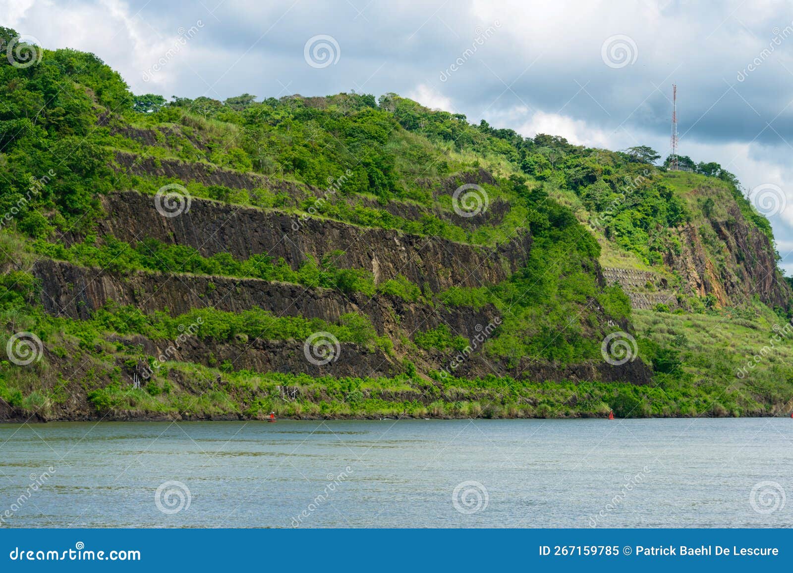 Culebra Cut on the Panama Canal Stock Image - Image of supply, canal ...