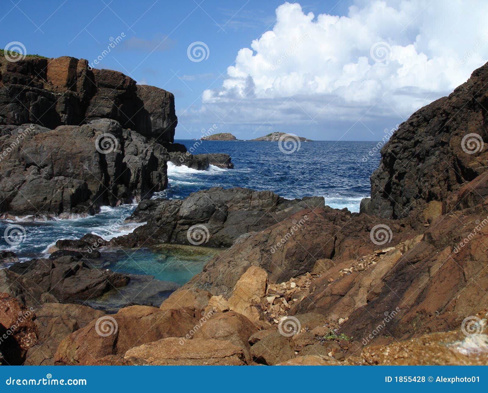 Culebrita Island stock photo. Image of beautiful, hill - 1855428