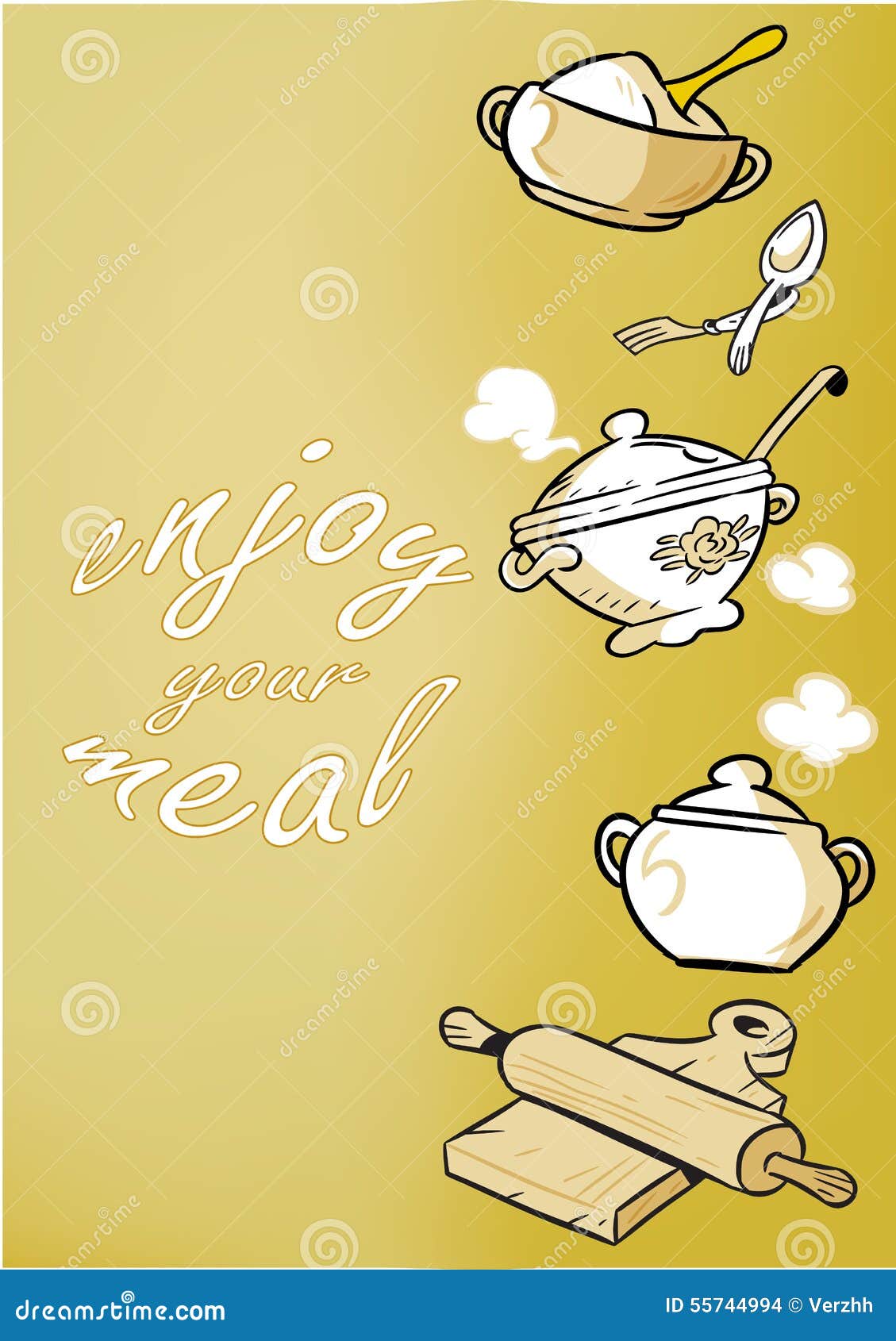 Culinary background stock vector. Illustration of sign - 55744994