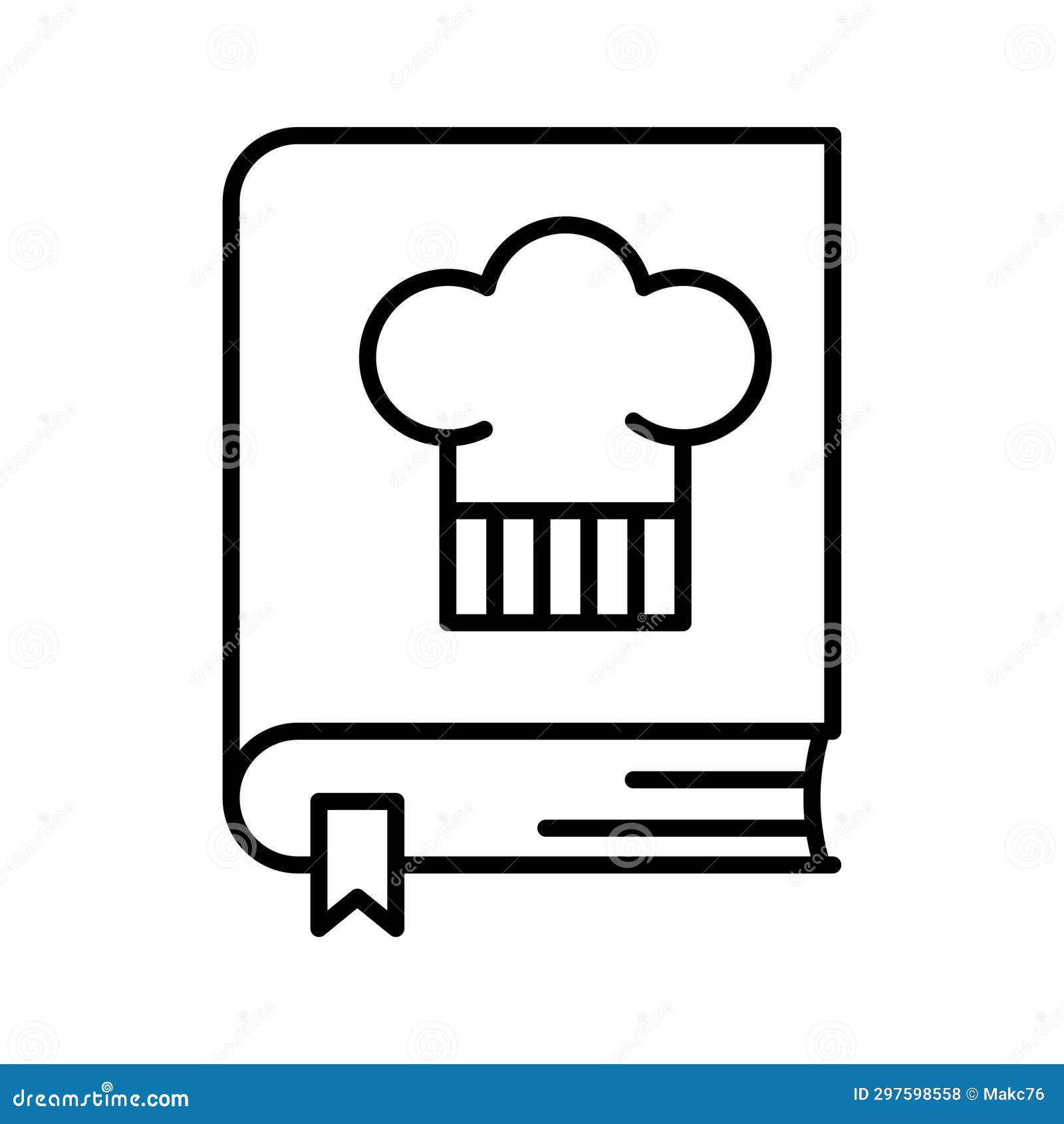 Culinary Book Icon. Kitchen Reference Containing Recipes Stock ...