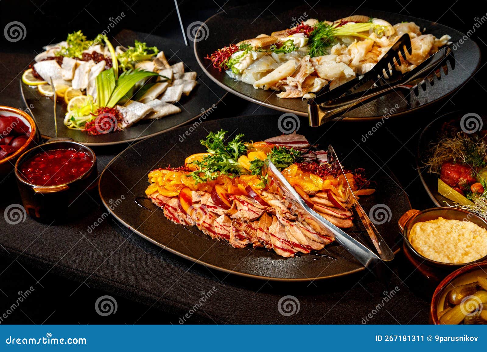 Culinary Buffet - Breakfast in Hotel, Various Dishes and Snacks on the ...