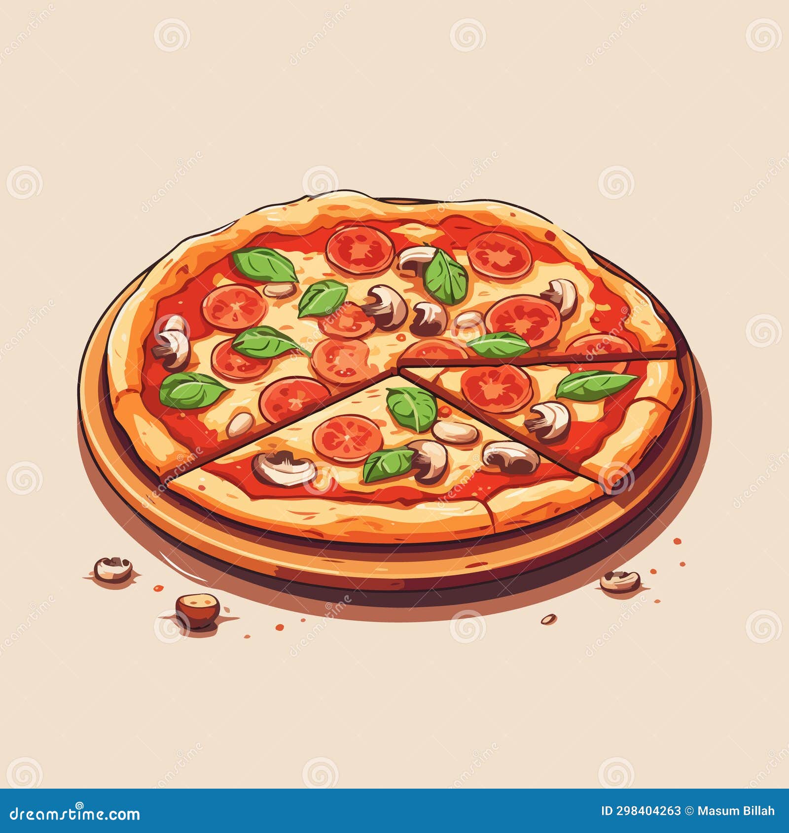 Culinary Canvas Vector Design for Food Element Stock Image - Image of ...