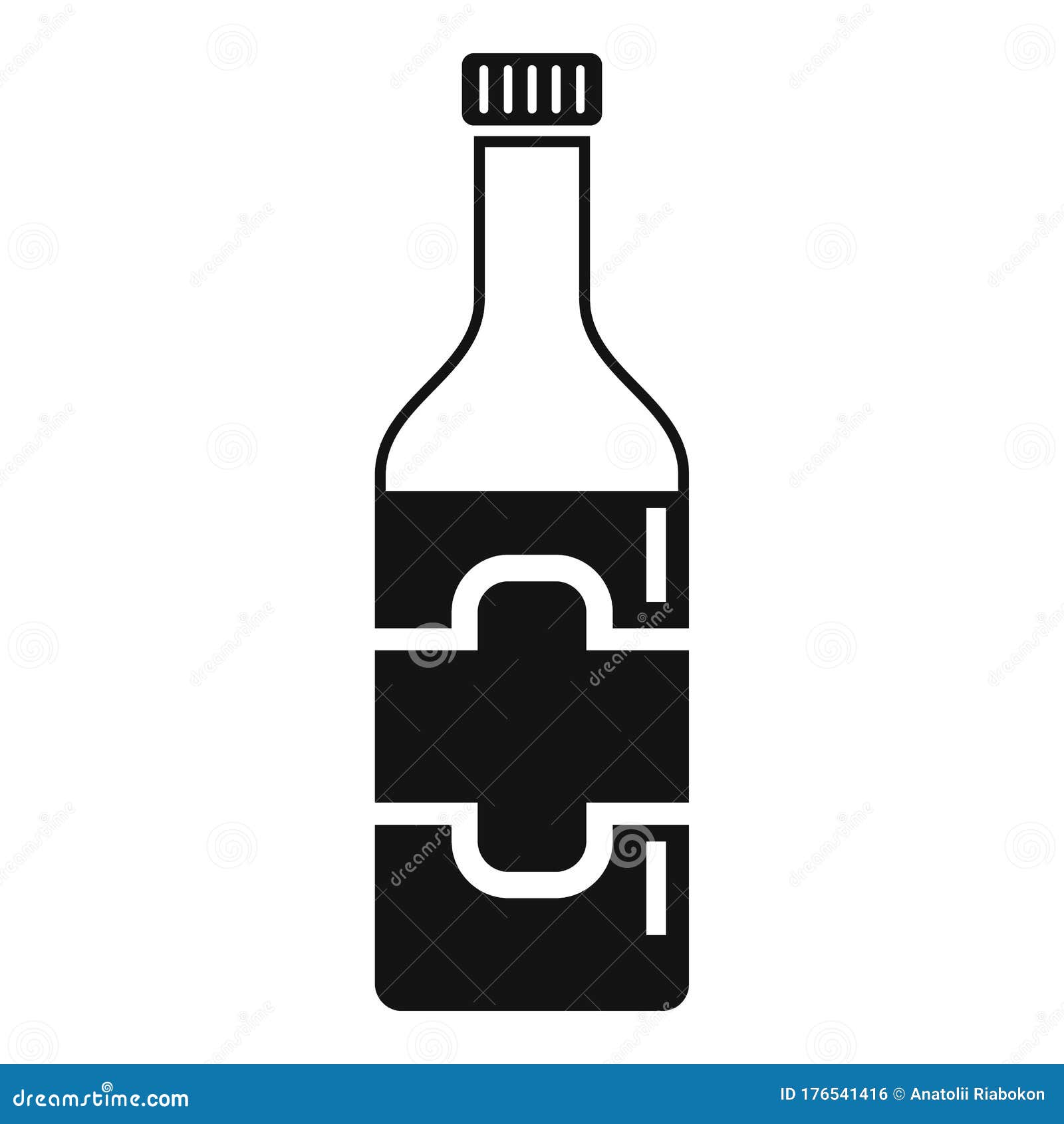 Culinary Condiment Bottle Icon, Simple Style Stock Vector ...