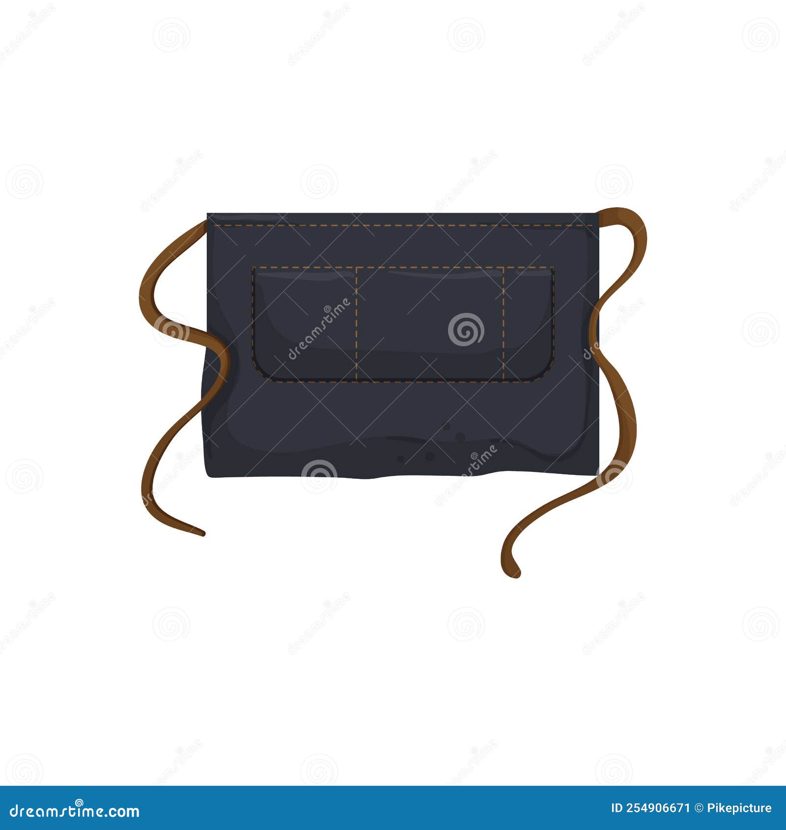 Culinary Kitchen Apron Cartoon Vector Illustration Stock Illustration ...