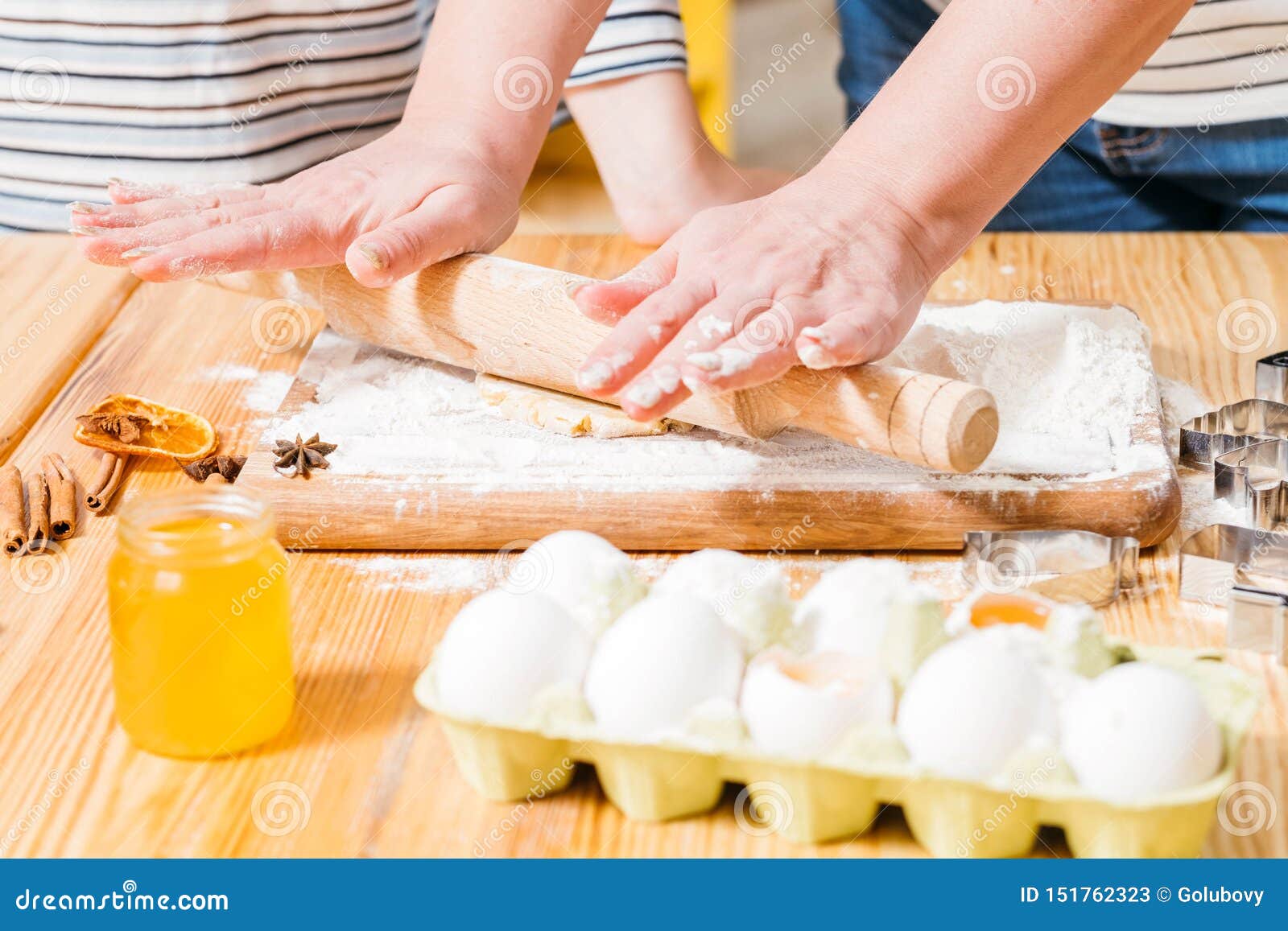 Culinary Master Class Dough Gingerbread Biscuits Stock Image - Image of ...