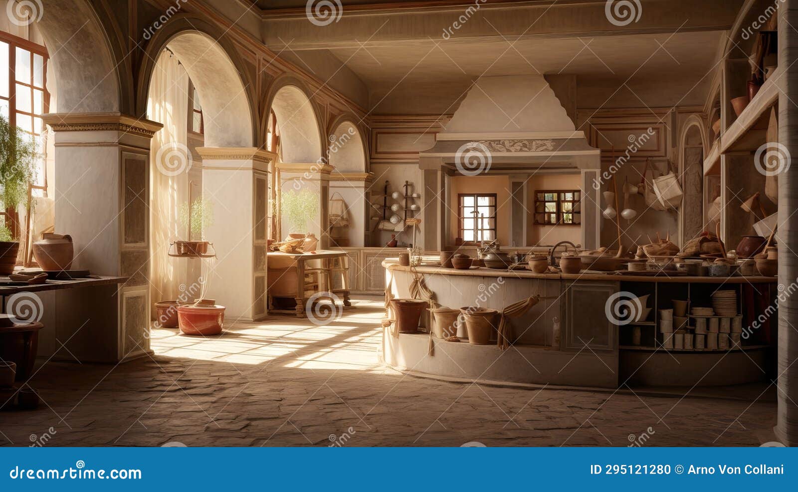 Culinary Nostalgia: Exploring an AI-Generated Empty Ancient Roman ...