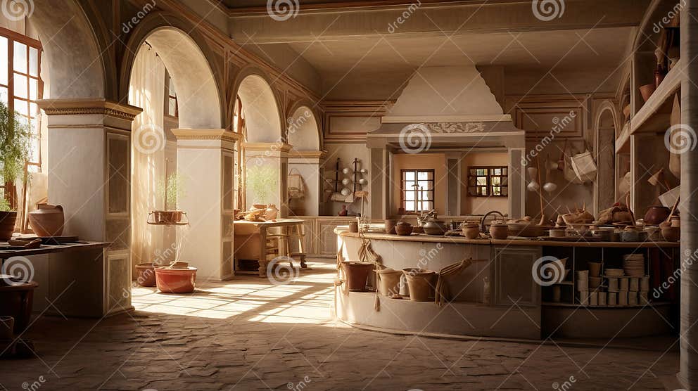 Culinary Nostalgia: Exploring an AI-Generated Empty Ancient Roman ...