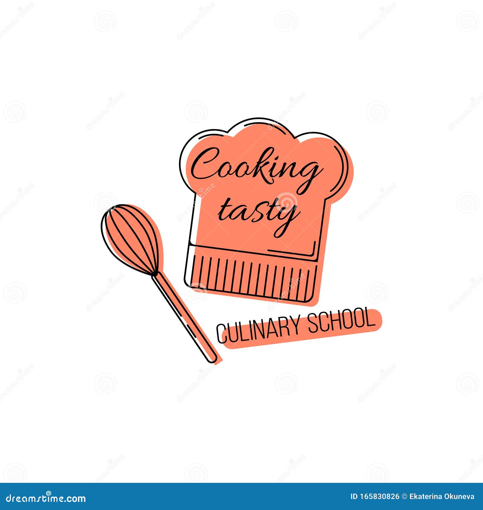 Culinary School Logo Template. Illustration for Design and Web. Stock ...